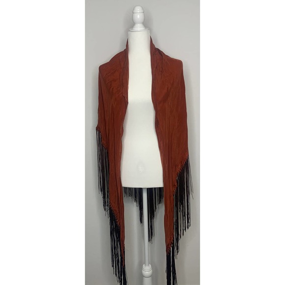 Unknown | Accessories | Tassel Over The Shoulder Wrap Triangle Scarf ...